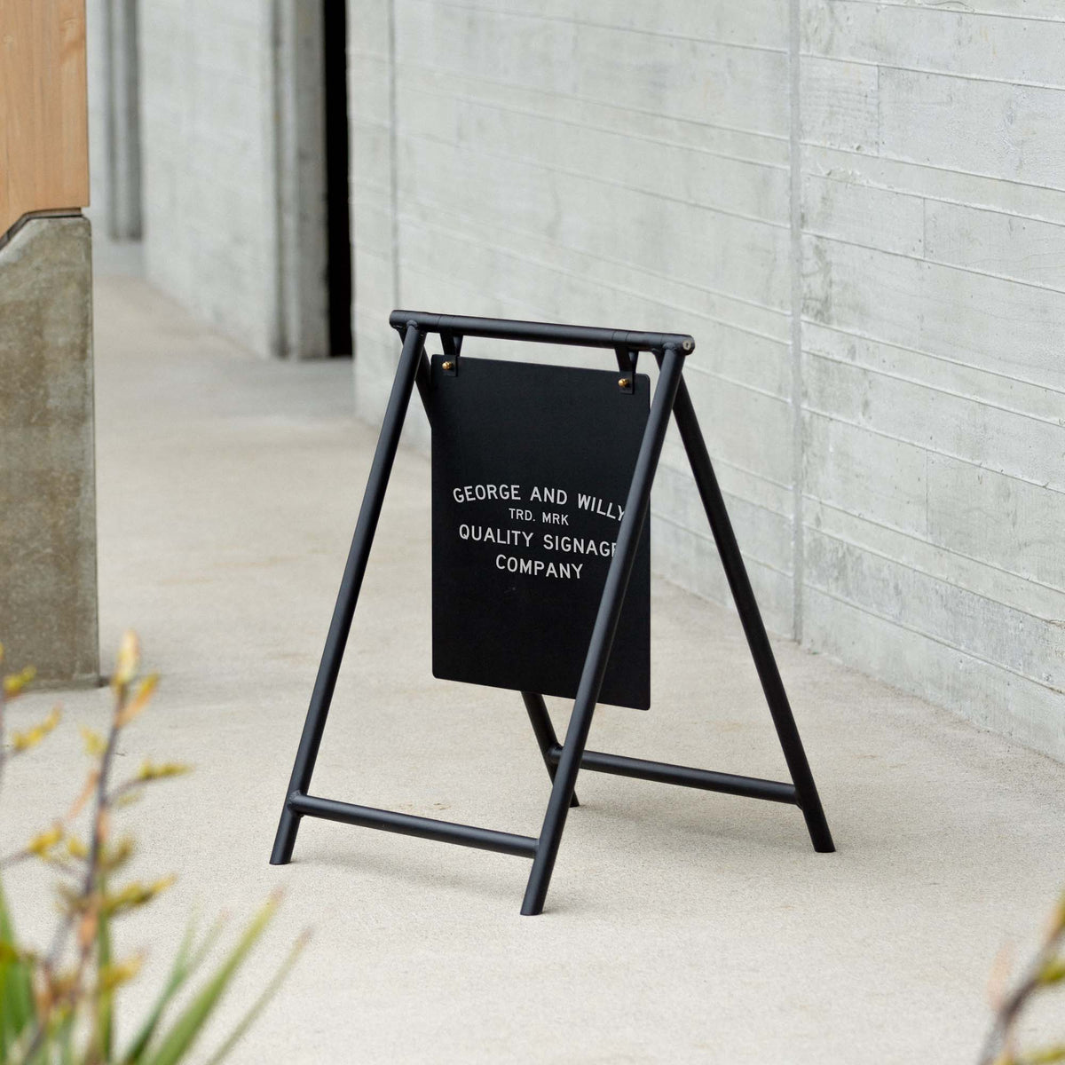 How to Install the A-Frame Sign – George and Willy