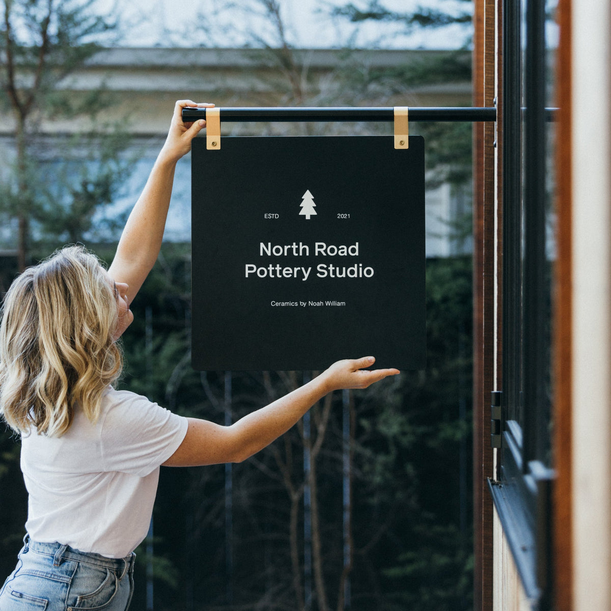 How To Install the Store Sign – George and Willy