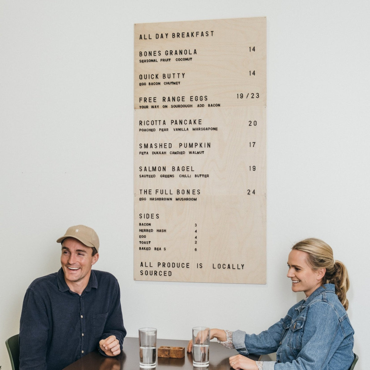 Wooden Peg Letter Boards for Cafe Menus – George and Willy