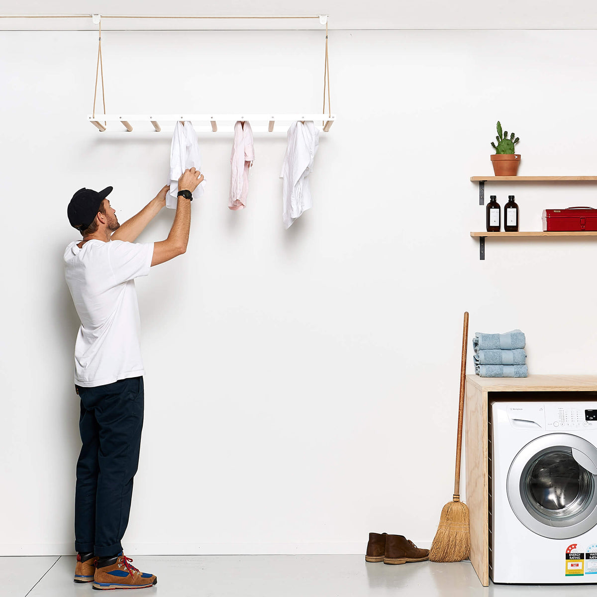 Pulley Drying Rack | Ceiling Pulley Maid | Clothes Dryer – George and Willy