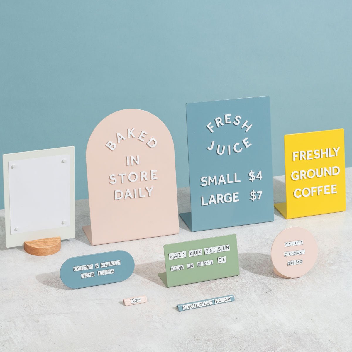 Tabletop Menu Displays | Changeable Counter Menu Displays – George and ...