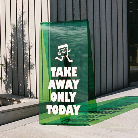 Acrylic A-Frame Sign | Transparent Sandwich Board | George & Willy ...