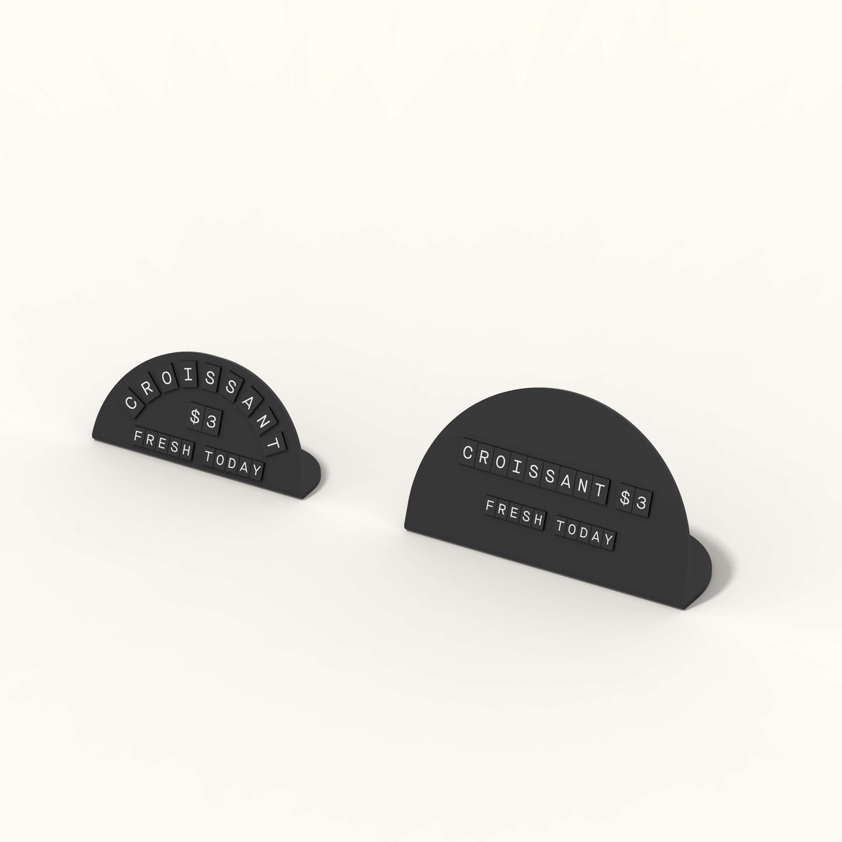 Medium Round Custom Counter Sign Displays - George & Willy – George and ...
