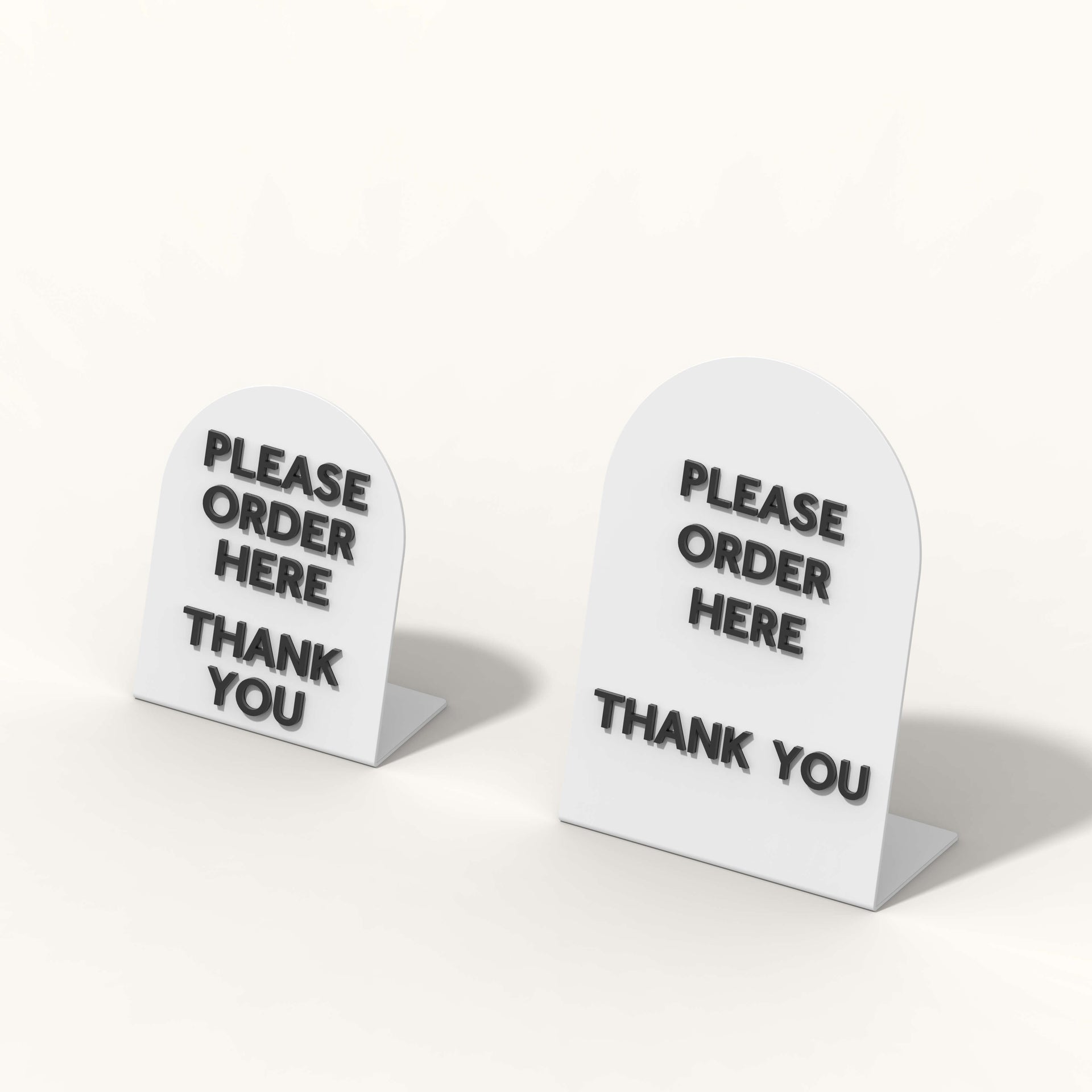 Large Round Custom Counter Sign Displays - George & Willy – George and ...