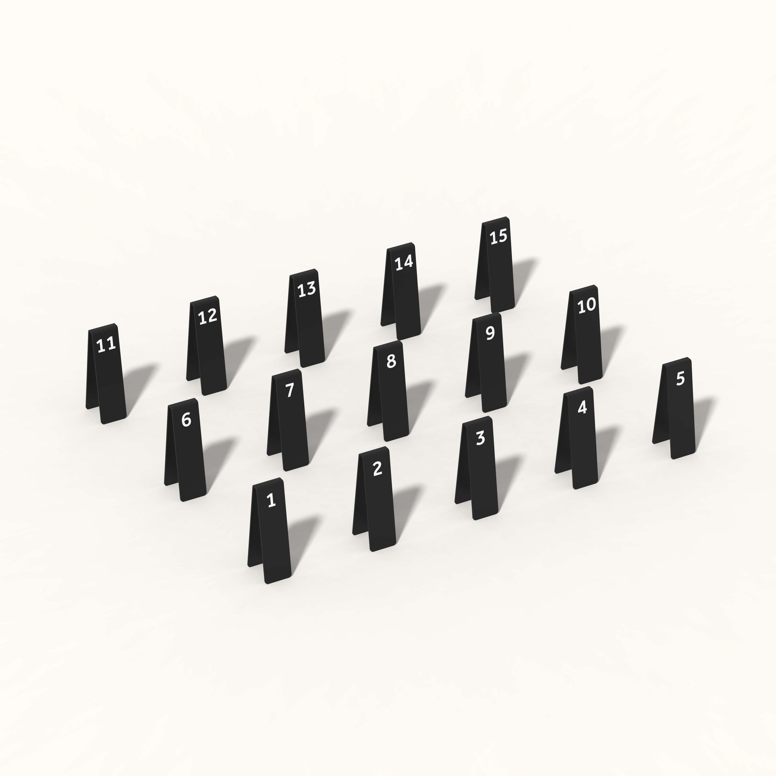 Table Number Stackers | Table Numbers for Restaurants | George & Willy ...