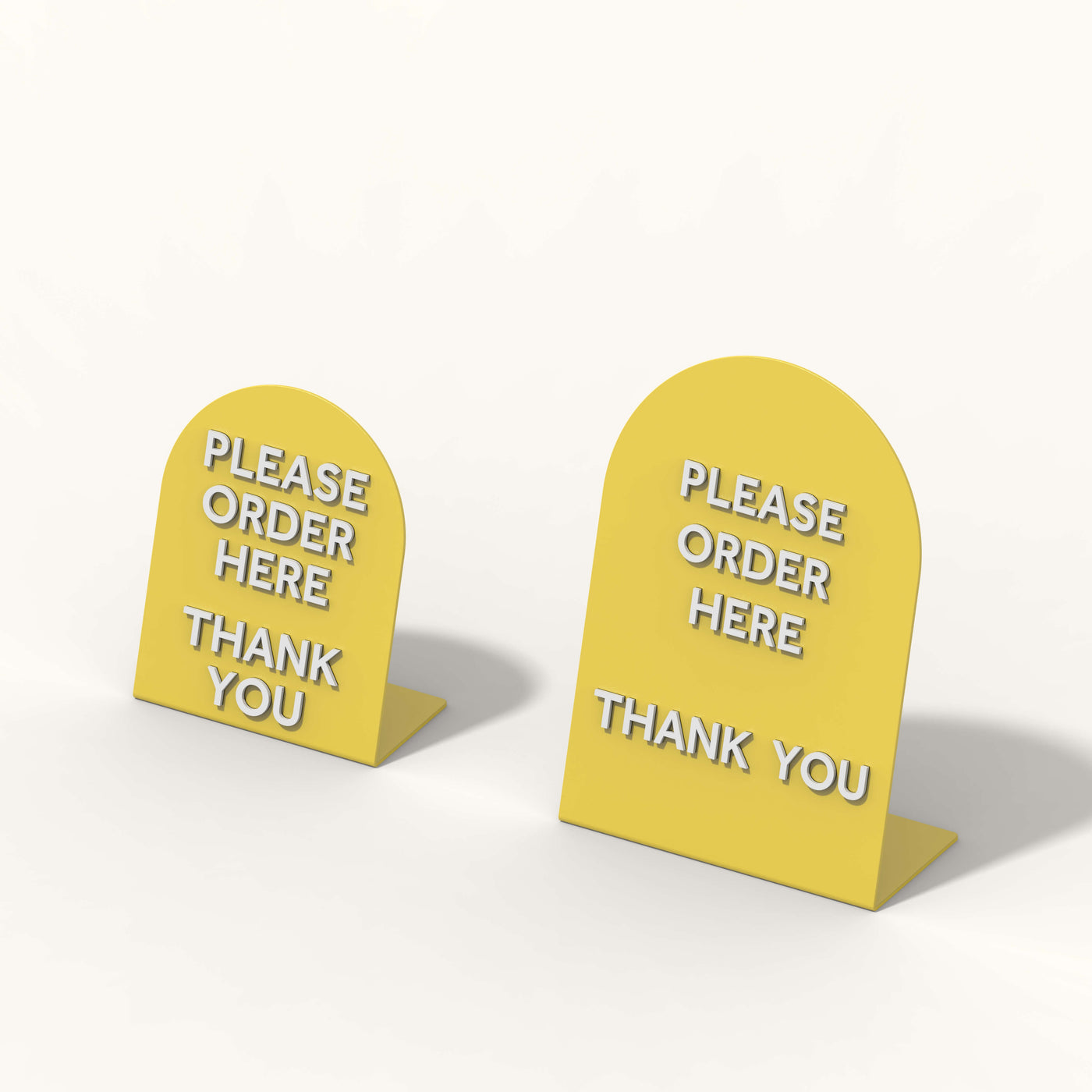 Large Round Custom Counter Sign Displays - George & Willy – George and ...