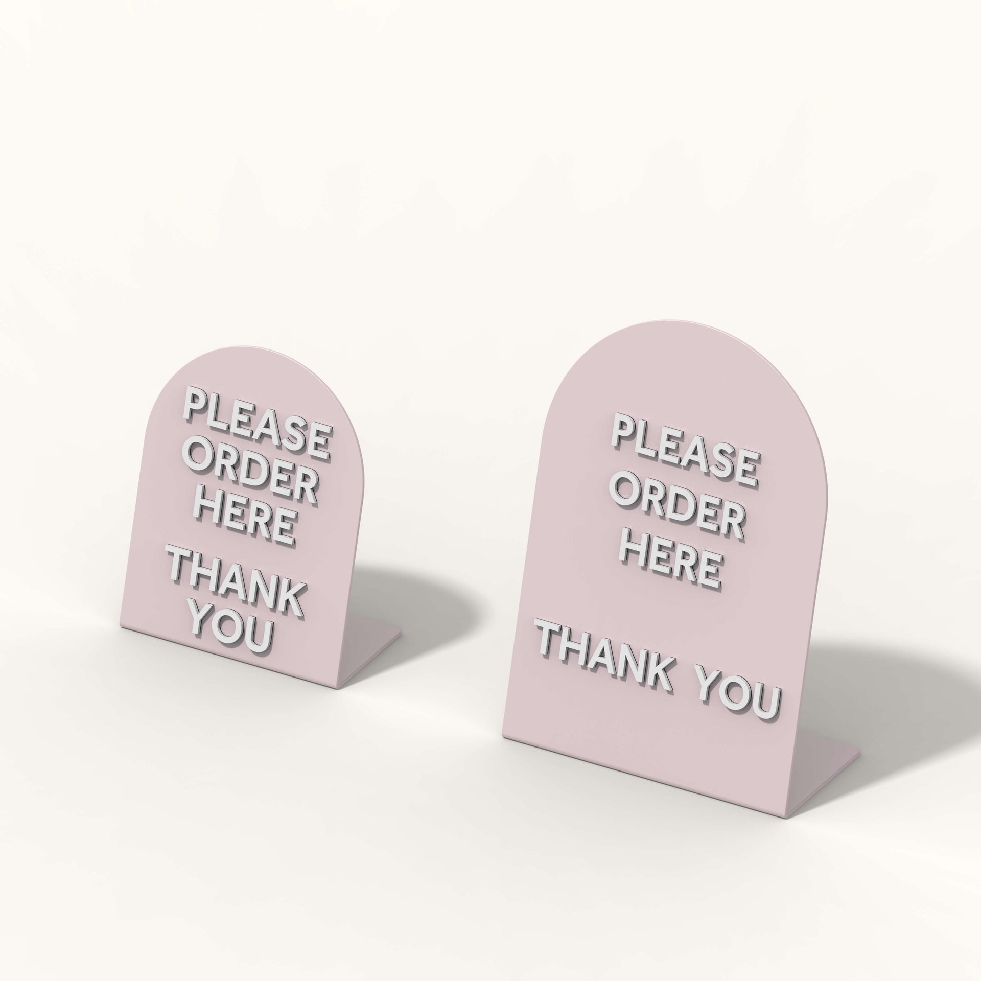 Large Round Custom Counter Sign Displays - George & Willy – George and ...