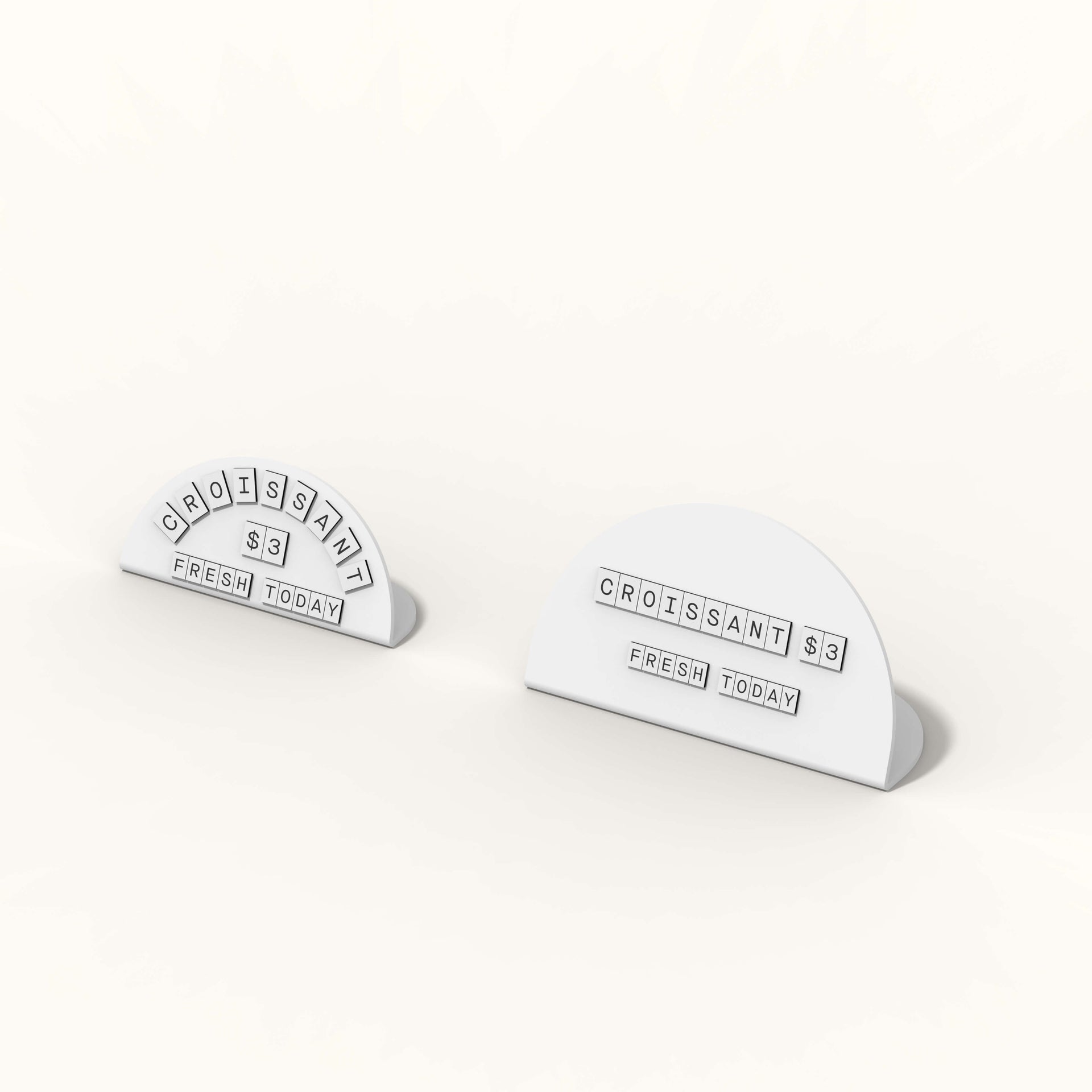 Medium Round Custom Counter Sign Displays - George & Willy – George and ...