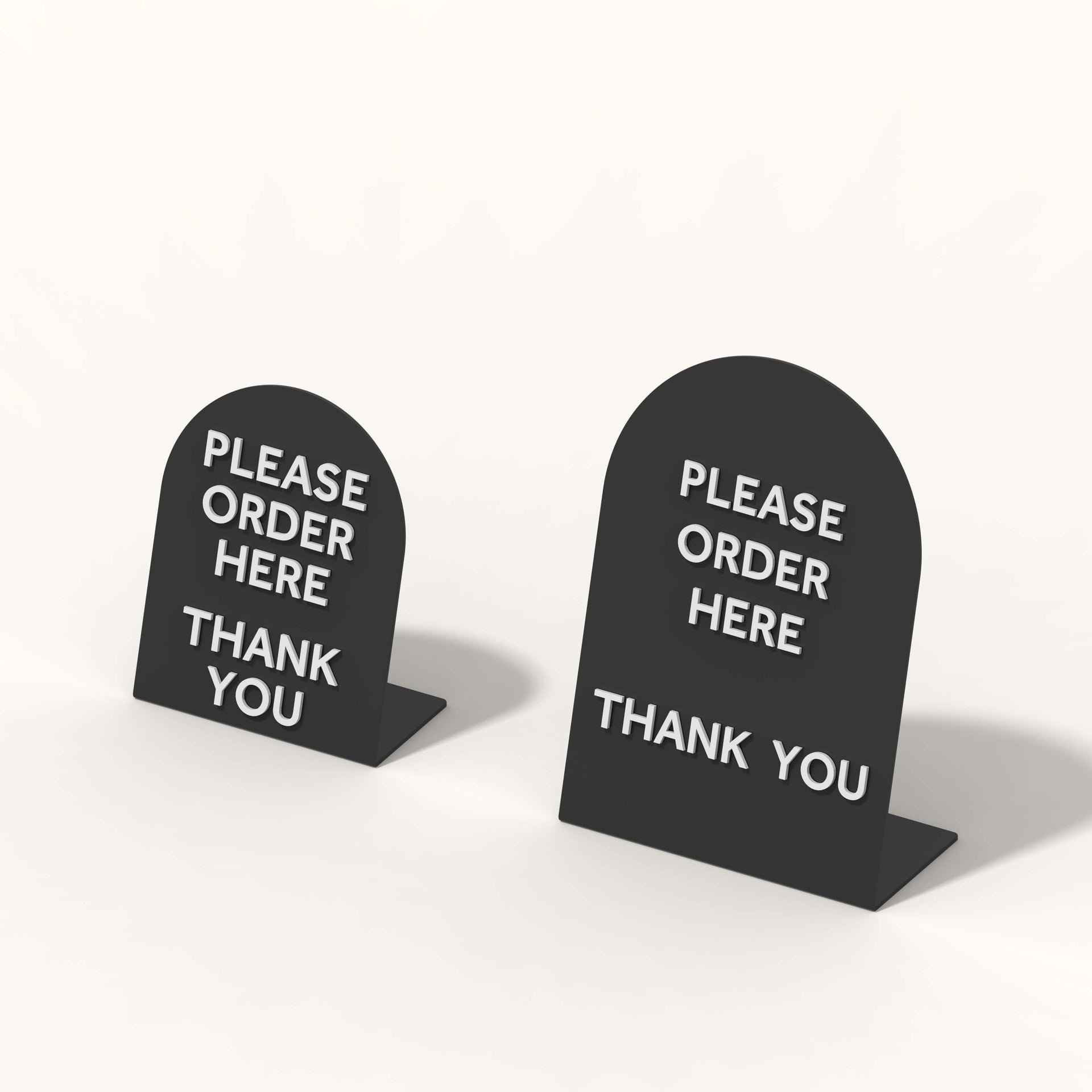 Large Round Custom Counter Sign Displays - George & Willy – George and ...