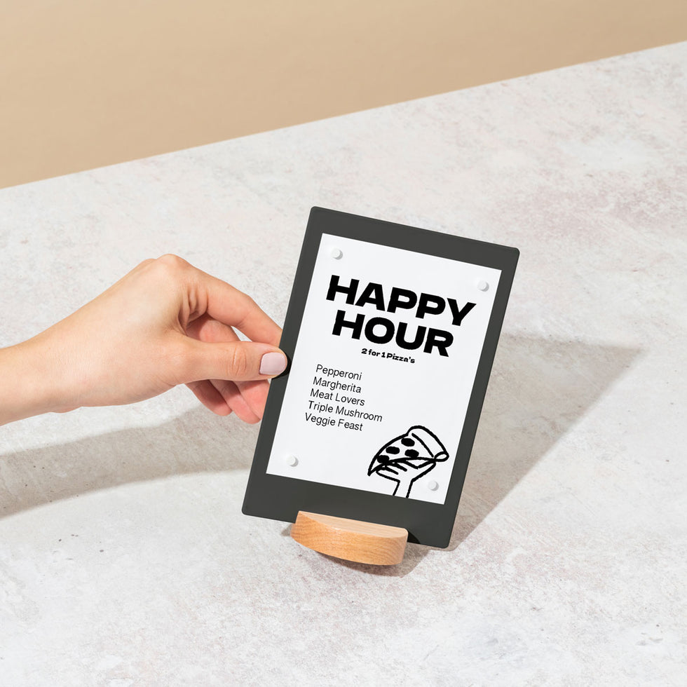 Tabletop Signs and Signage | Small Table Signs | George & Willy ...