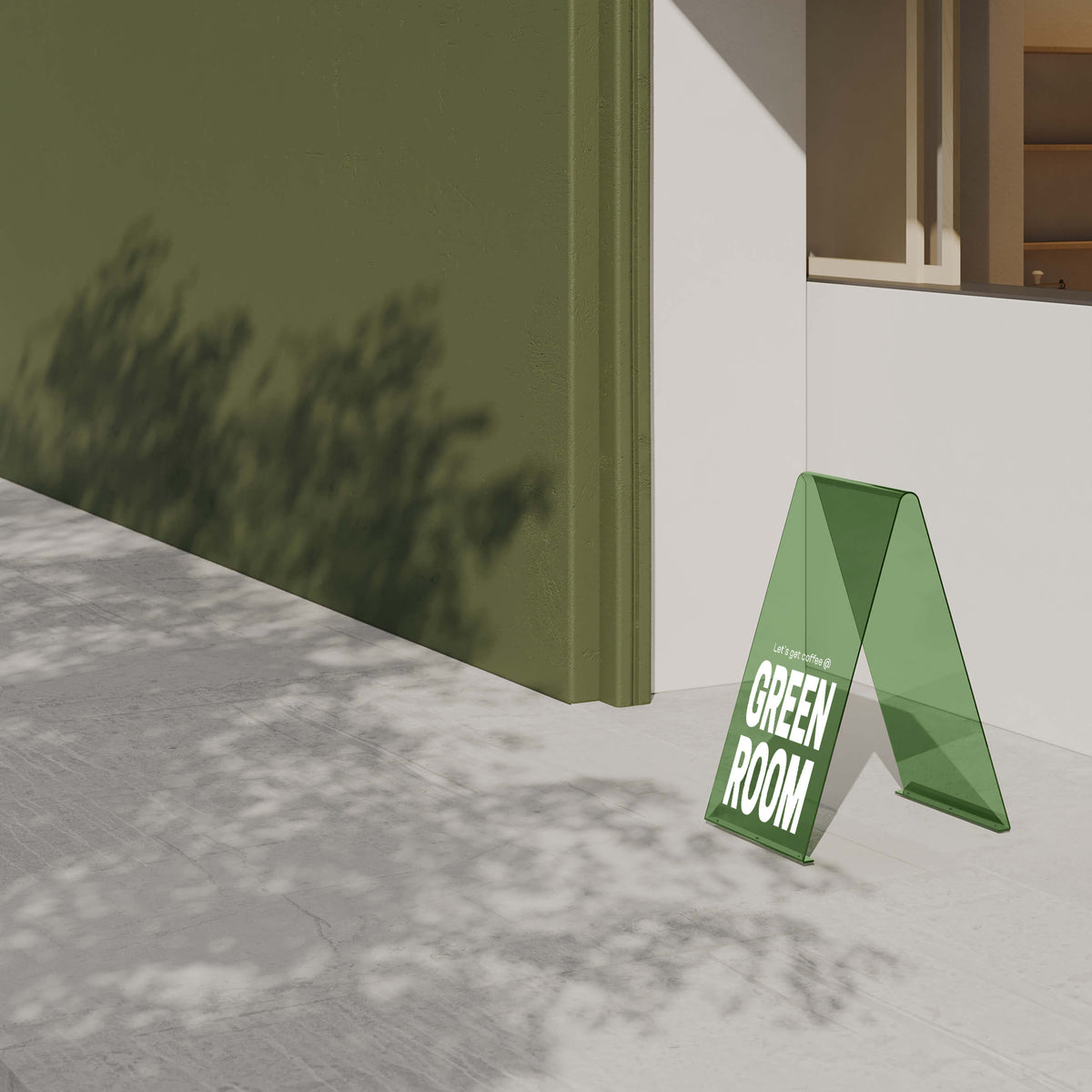 Acrylic A-Frame Sign | Transparent Sandwich Board | George & Willy ...