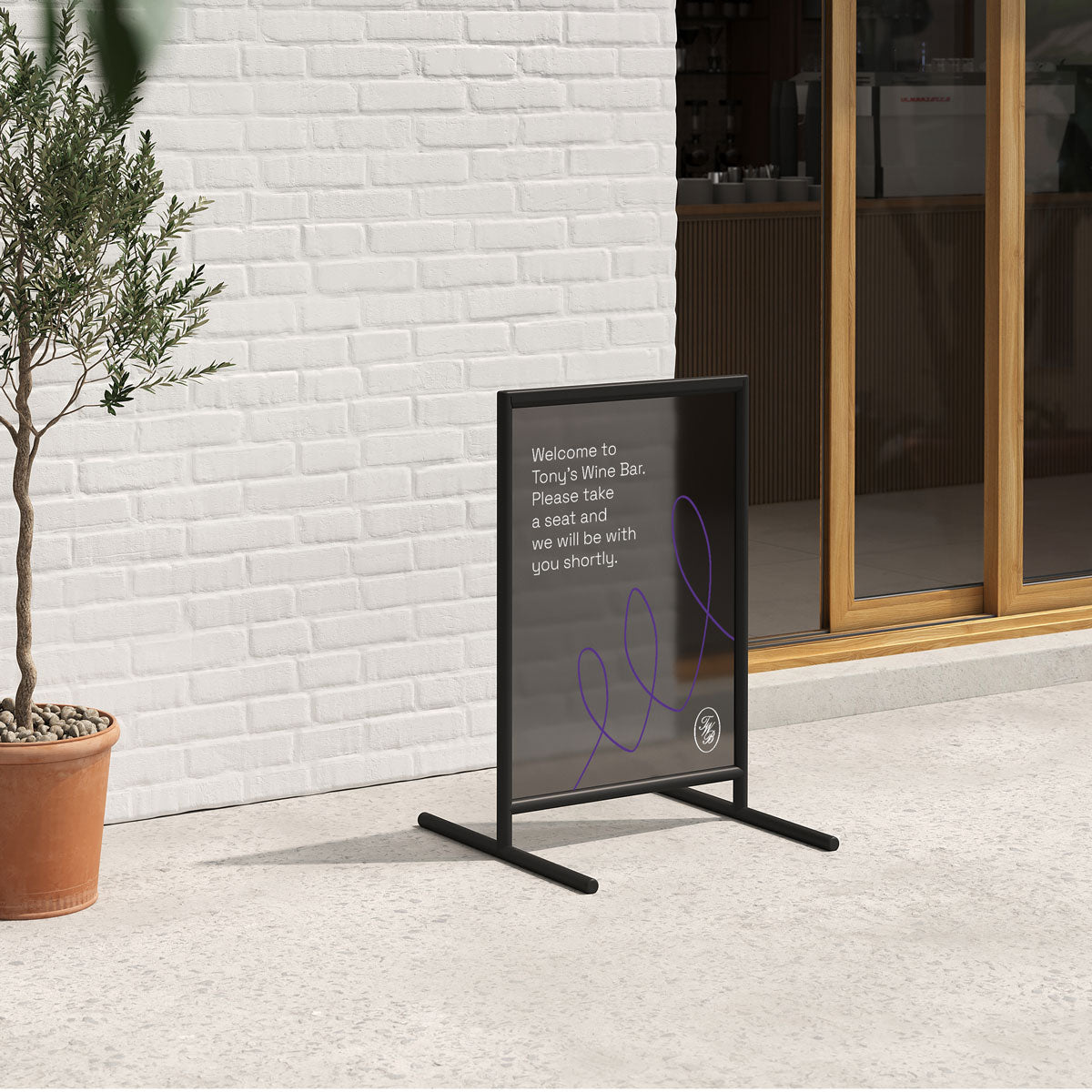 Large Poster Sign | Changeable Sign Frame | George & Willy