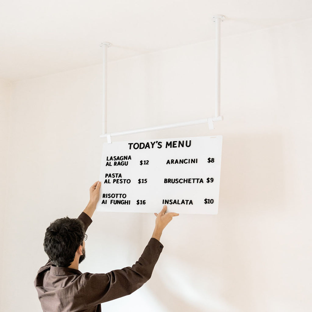 Hanging Menu Board | Magnetic Menu Letterboard | George & Willy