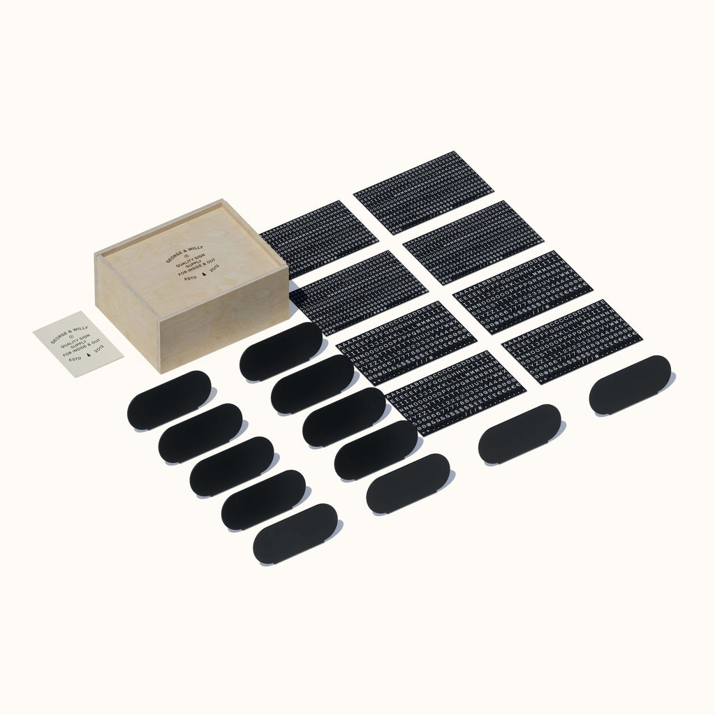 Medium Curve Custom Counter Sign Displays - George & Willy