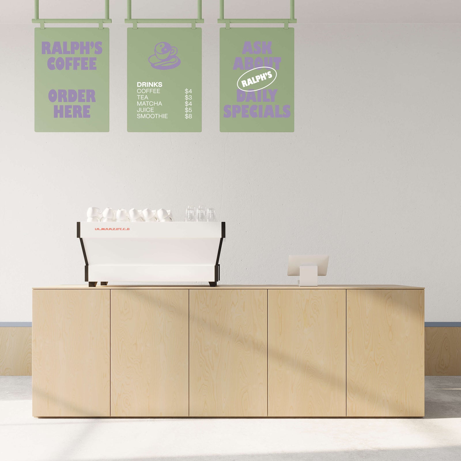 Hanging Menu Board Sign | Magnetic Menu Board | George & Willy – George ...