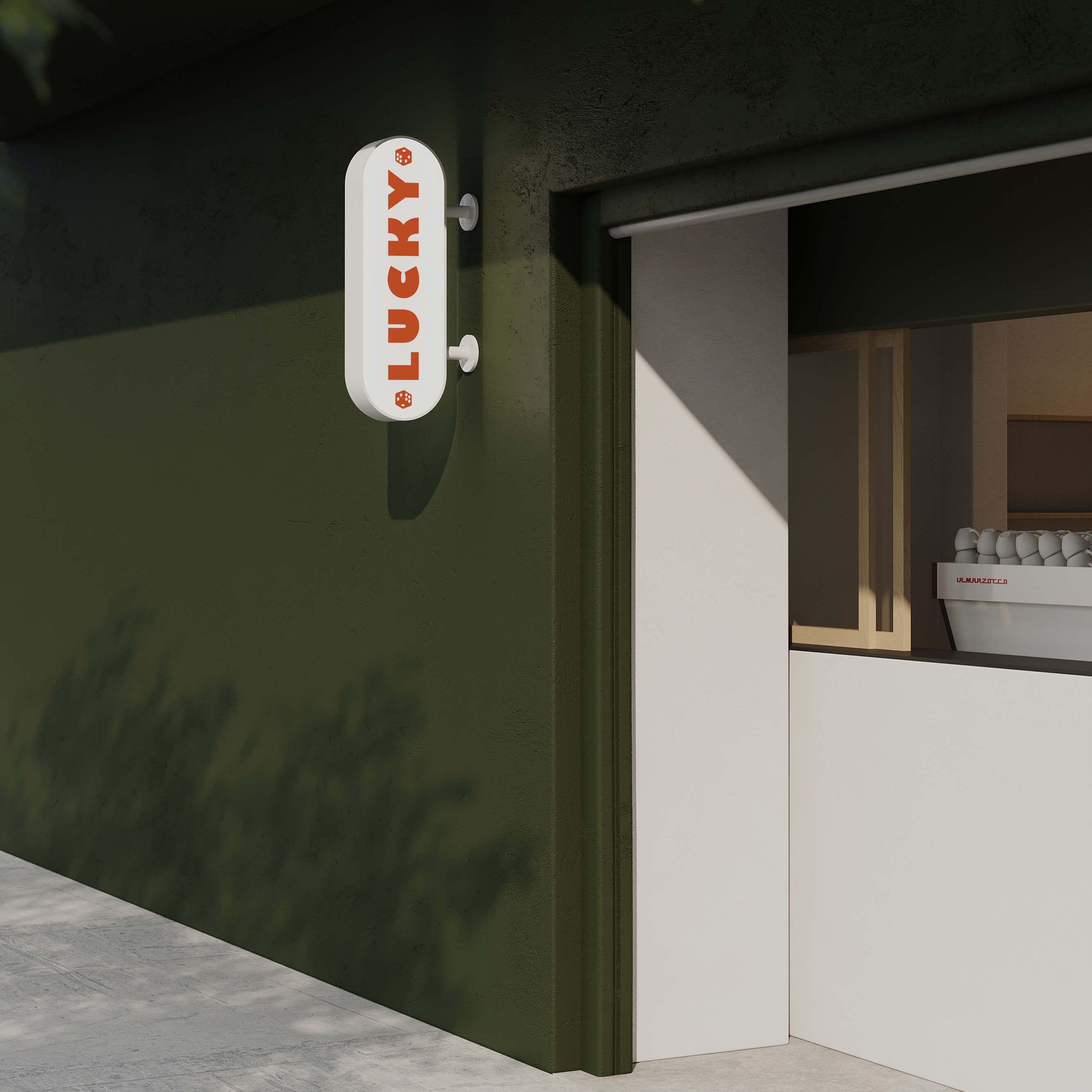 Curve Outdoor Light Box Sign | Illuminated Blade Sign - George & Willy ...