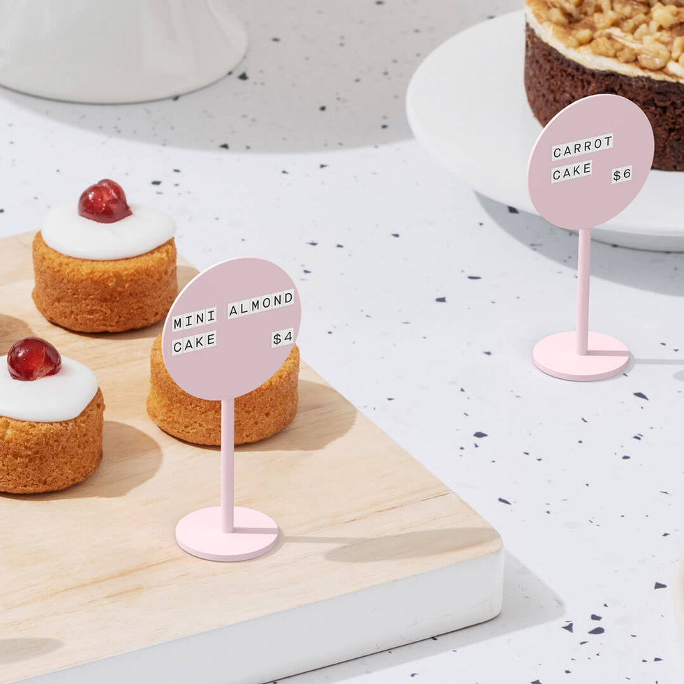 Standing Circle Counter Signs | Price Signs | George & Willy Signs ...