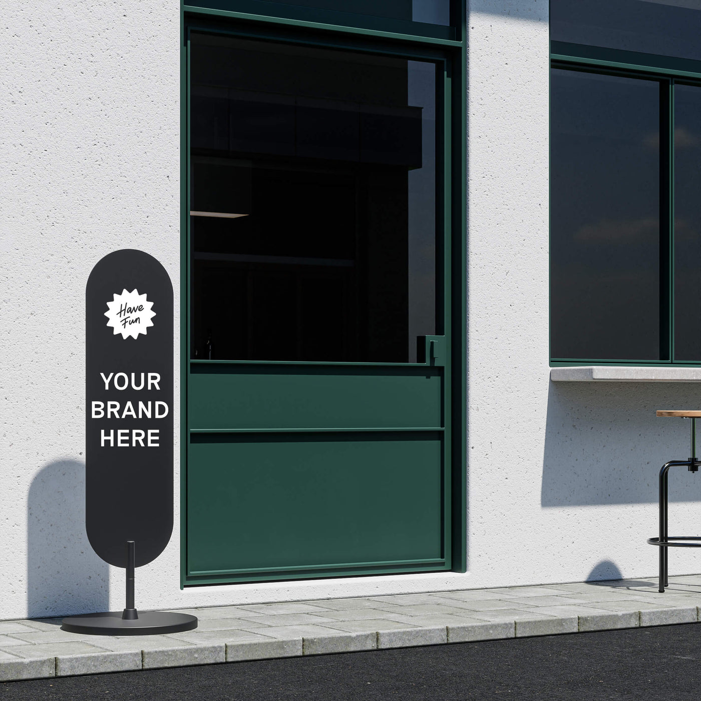 Standing Curve Sign | Free Standing Sign | George & Willy – George and ...