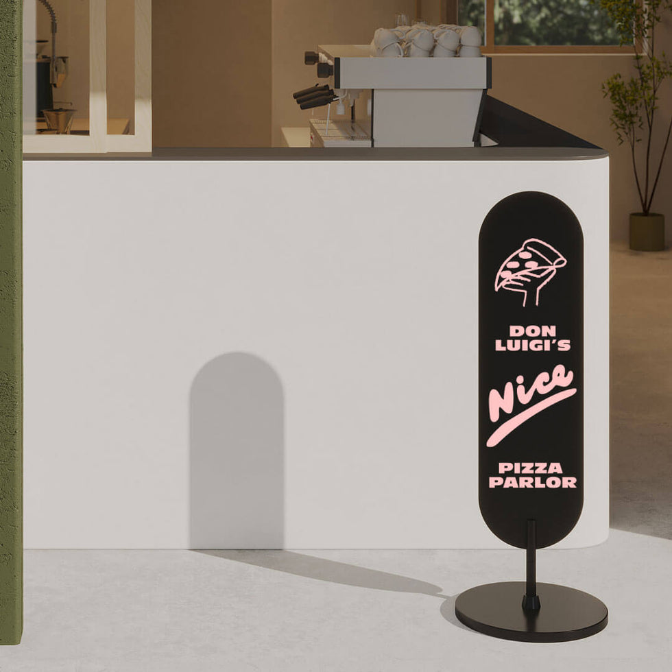 Standing Curve Sign | Free Standing Sign | George & Willy – George and ...