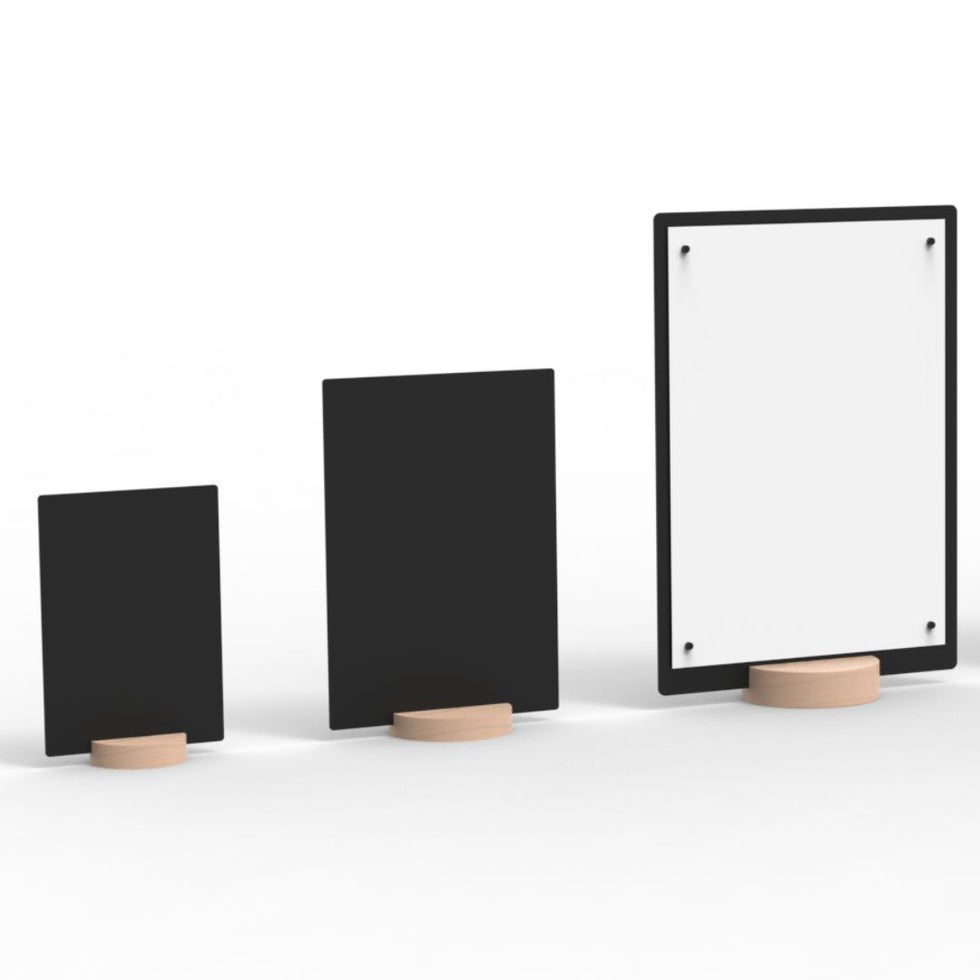 Table Talkers | Table Tents | Tabletop Sign Holder | George & Willy ...