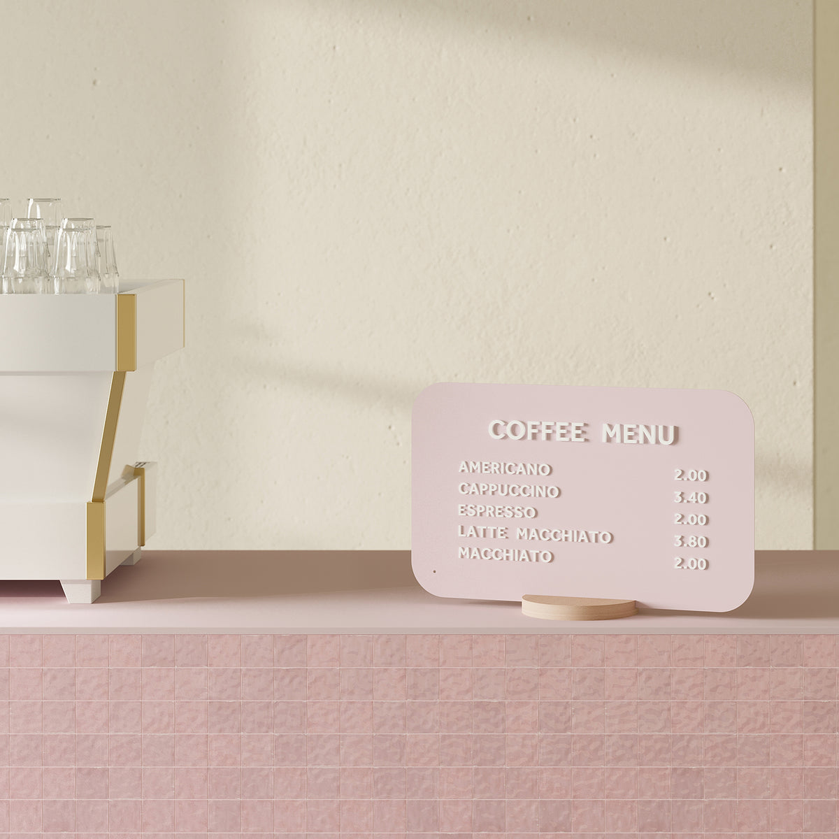 Rectangle Menu Display | Magnet Letter Display | George & Willy ...