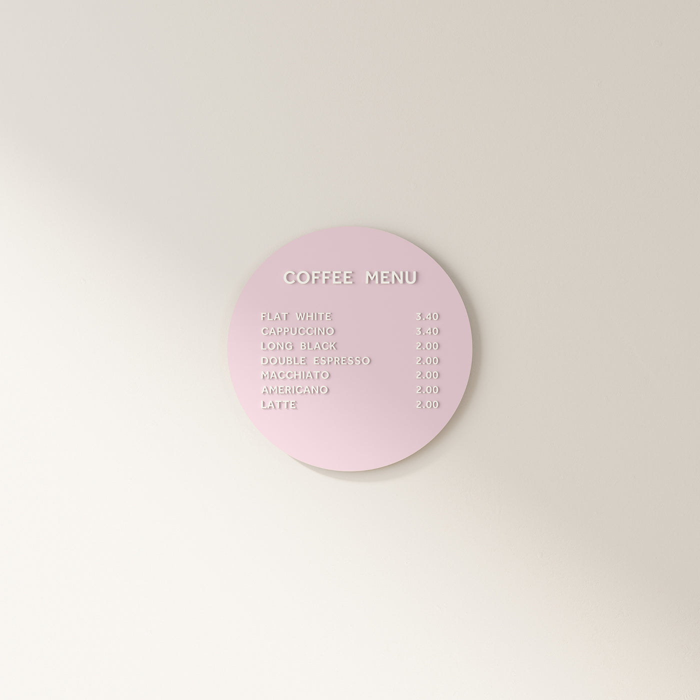 Circle Menu Display | Magnet Letter Display | George & Willy – George ...