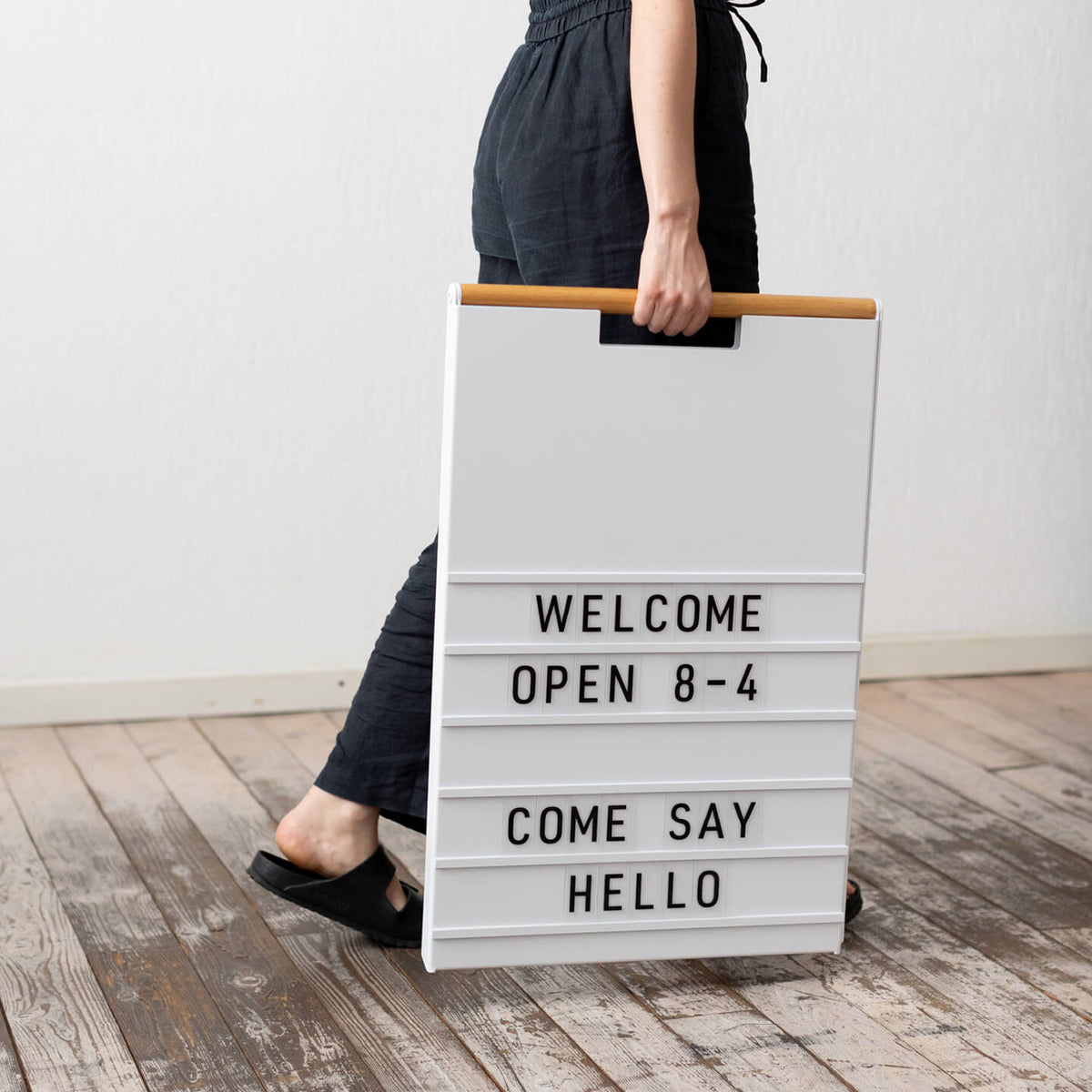 Letter Sidewalk Sign | Changeable Sign | George & Willy – George and Willy