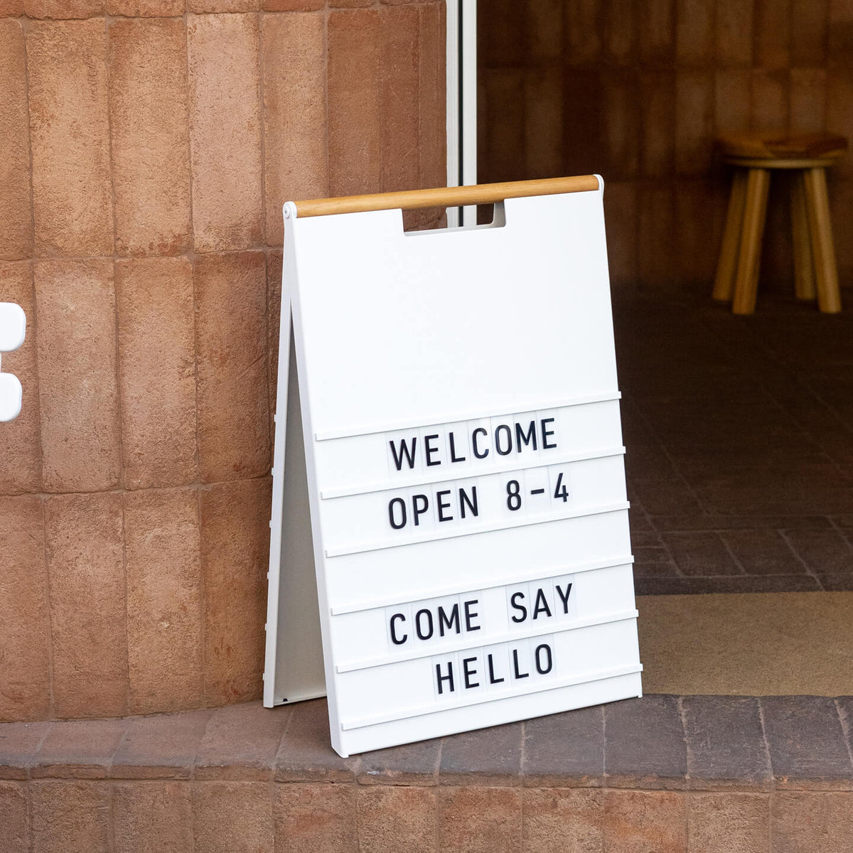 Letter Sidewalk Sign | Changeable Sign | George & Willy – George and Willy