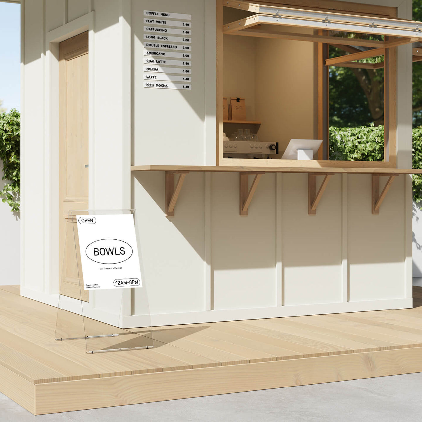 Acrylic A-Frame Sign | Transparent Sandwich Board | George & Willy ...