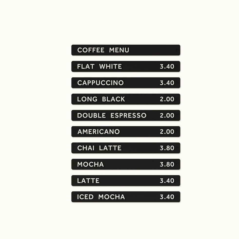 Cafe Menu Board | George & Willy – George and Willy