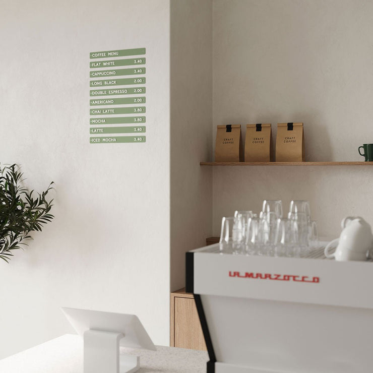 Cafe Menu Board | George & Willy