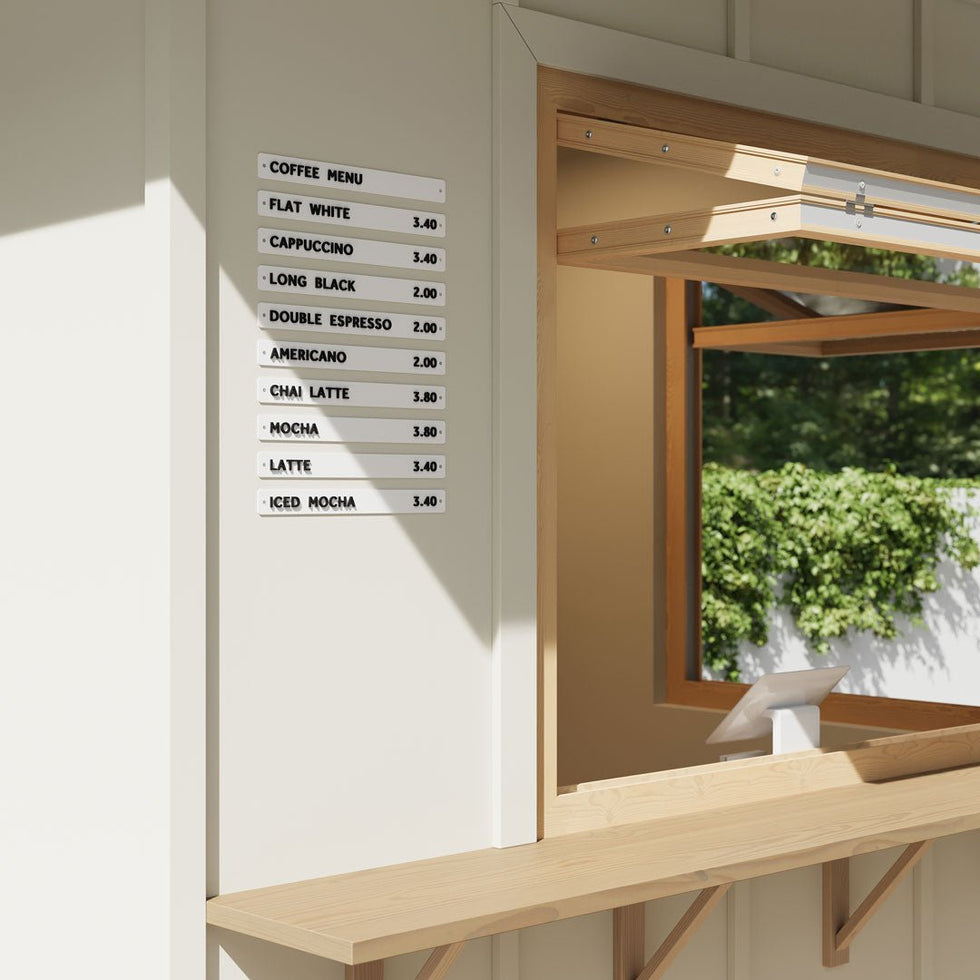 Cafe Menu Board | George & Willy