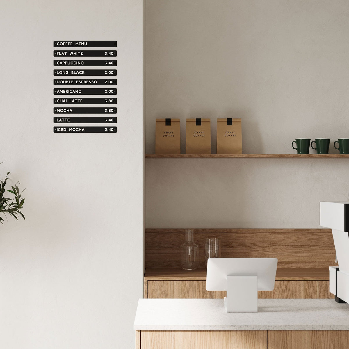 Cafe Menu Board | George & Willy