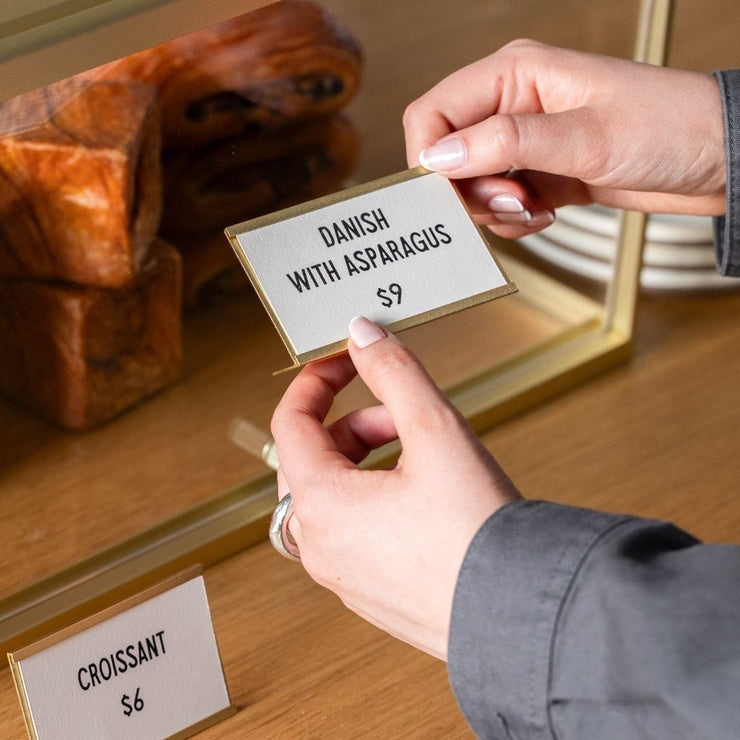 Custom Card Counter Signs | George & Willy