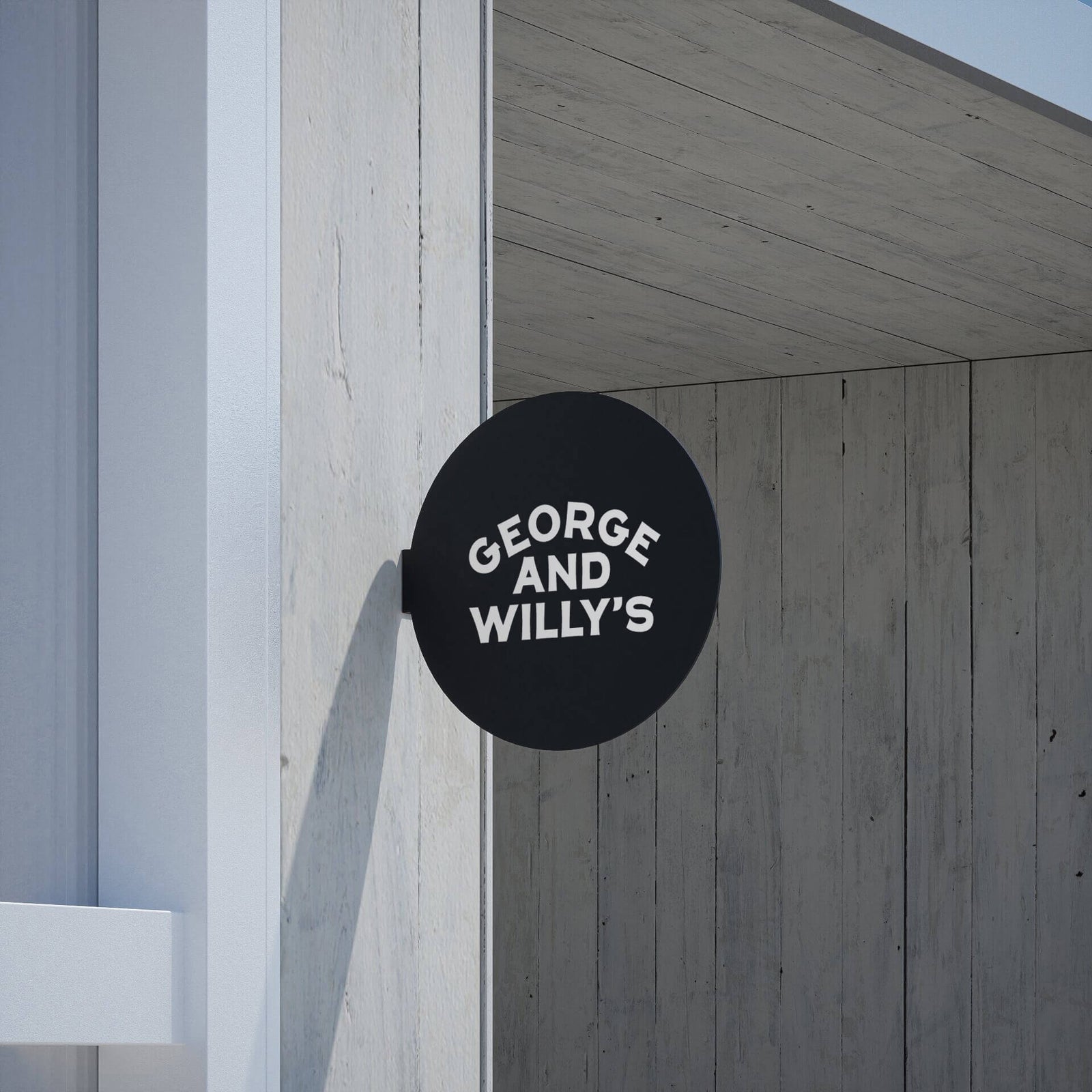 Circle Blade Sign | George & Willy