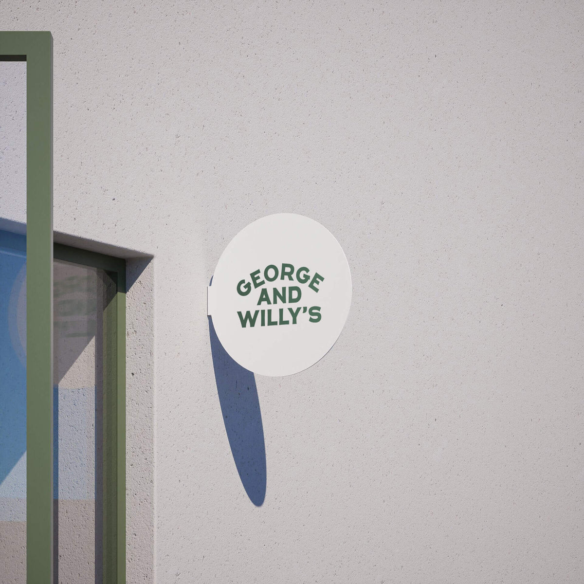 Circle Blade Sign | George & Willy