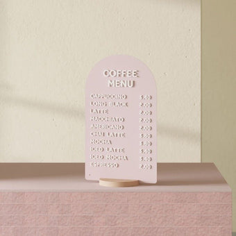 Arch Tabletop Sign | George & Willy