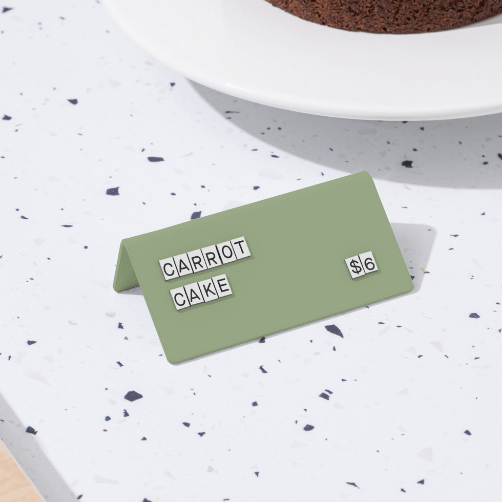 Counter Signs | Set of Custom Countertop Signs | George & Willy ...