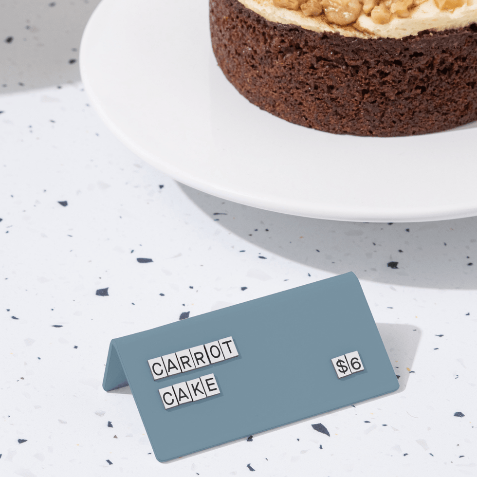 Counter Signs | Set of Custom Countertop Signs | George & Willy ...