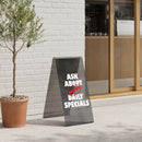 Acrylic A-Frame Sign | George & Willy