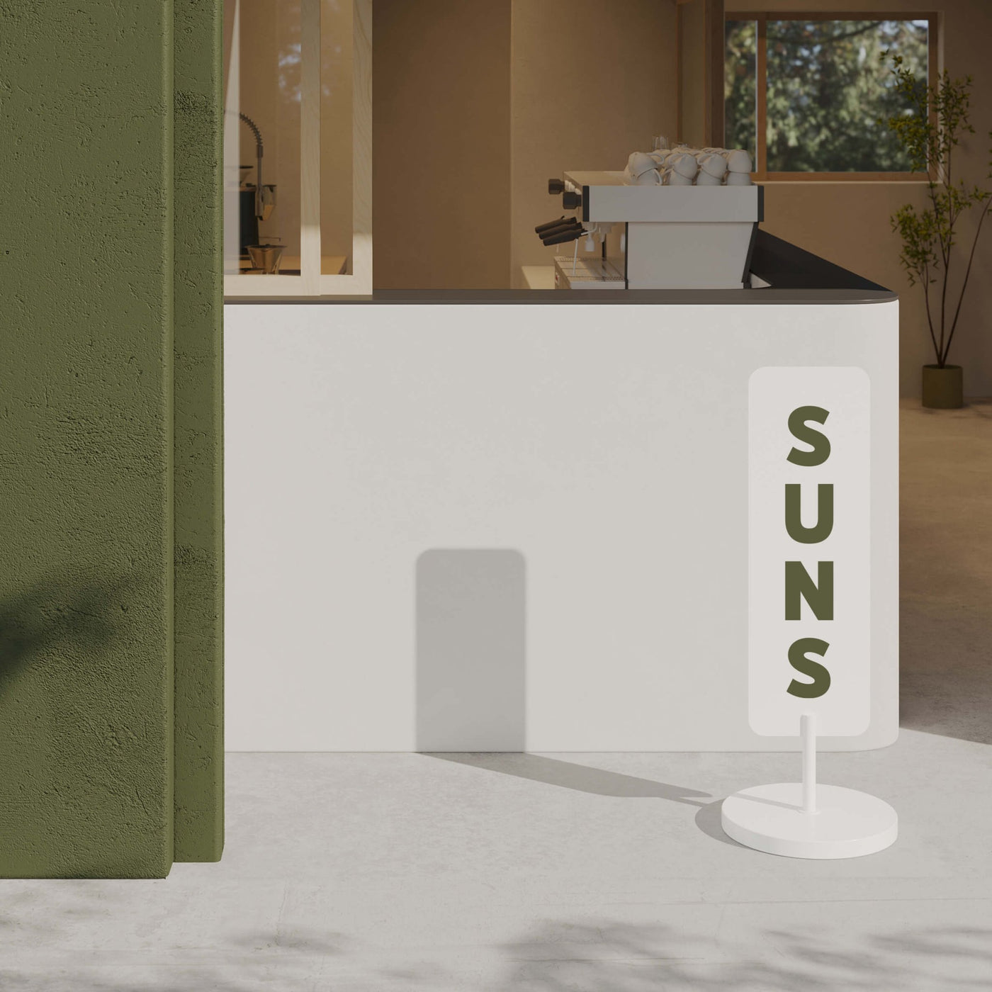 Large Standing Rectangle Sign | George & Willy