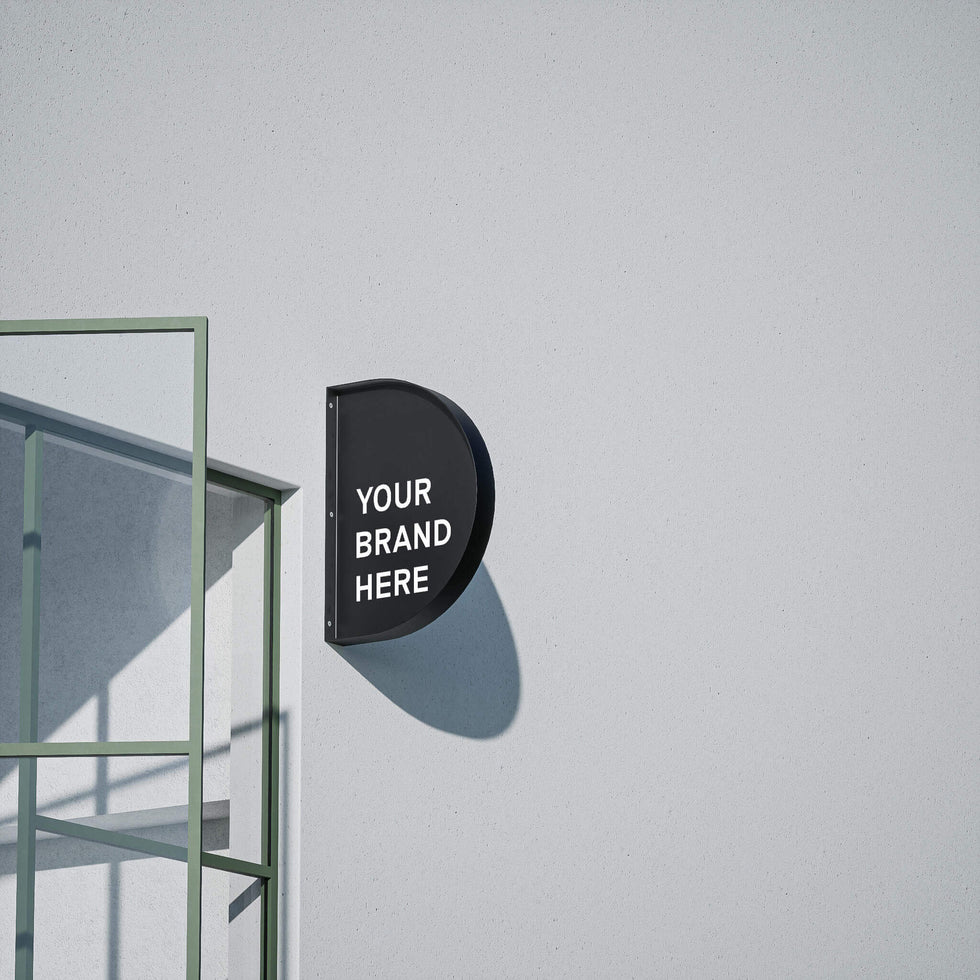 Half Round Wall Sign | George & Willy