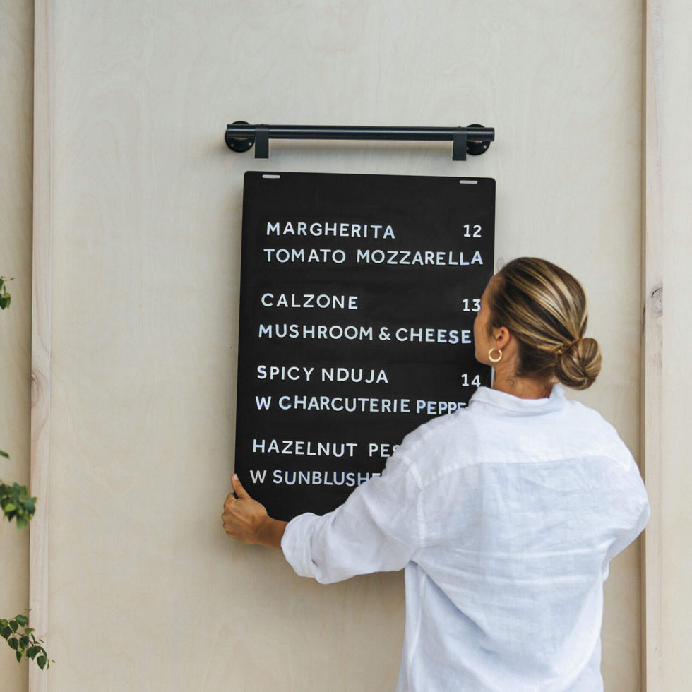 Modern Menu Boards & Letter Boards | George & Willy