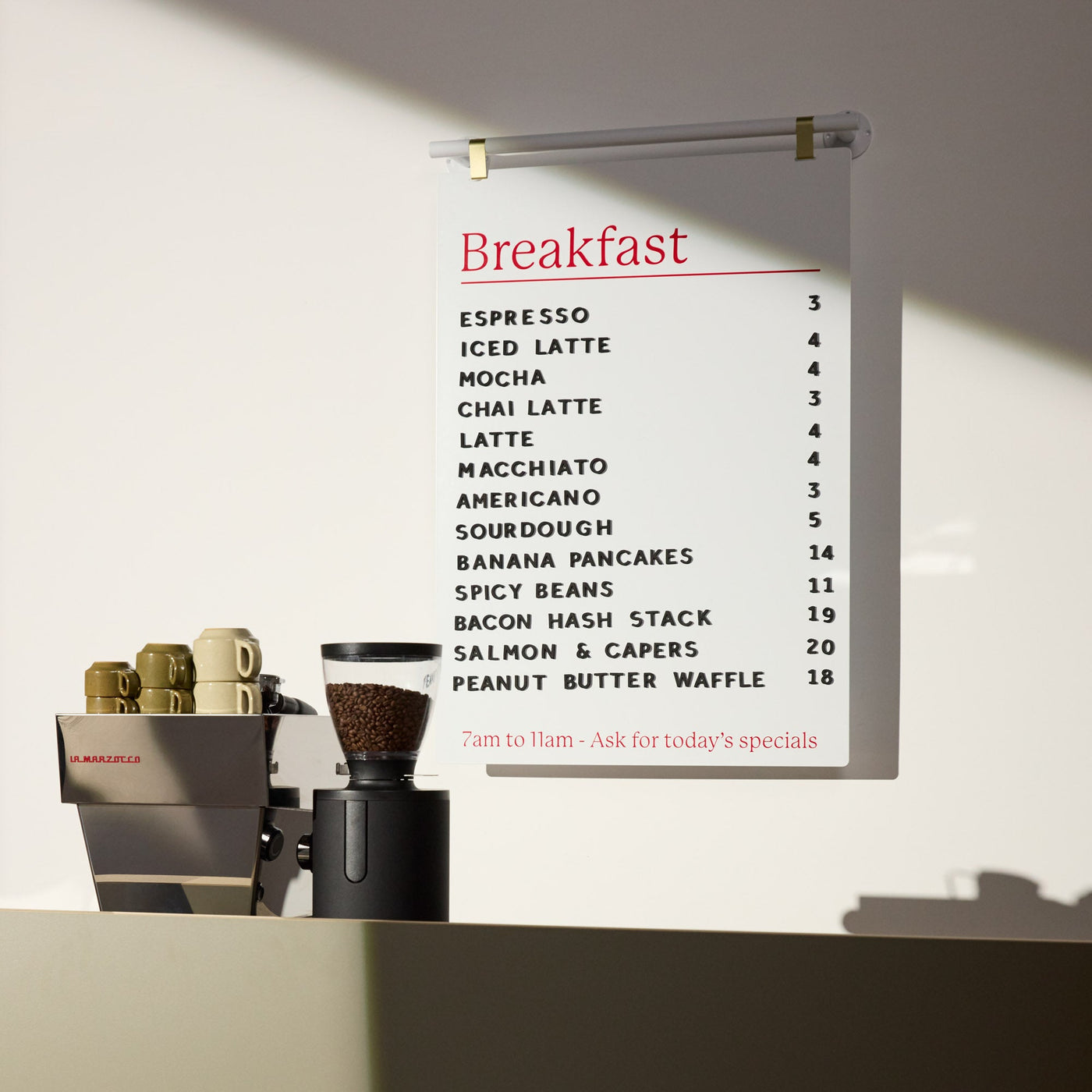 Hanging Menu Board | George & Willy