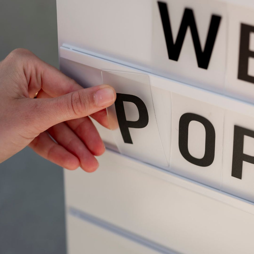 Large Letter Sidewalk Sign | George & Willy