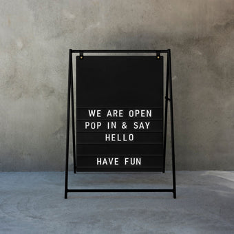 Large Sidewalk Sign | Metal Outdoor Shop Sign | George & Willy – George ...