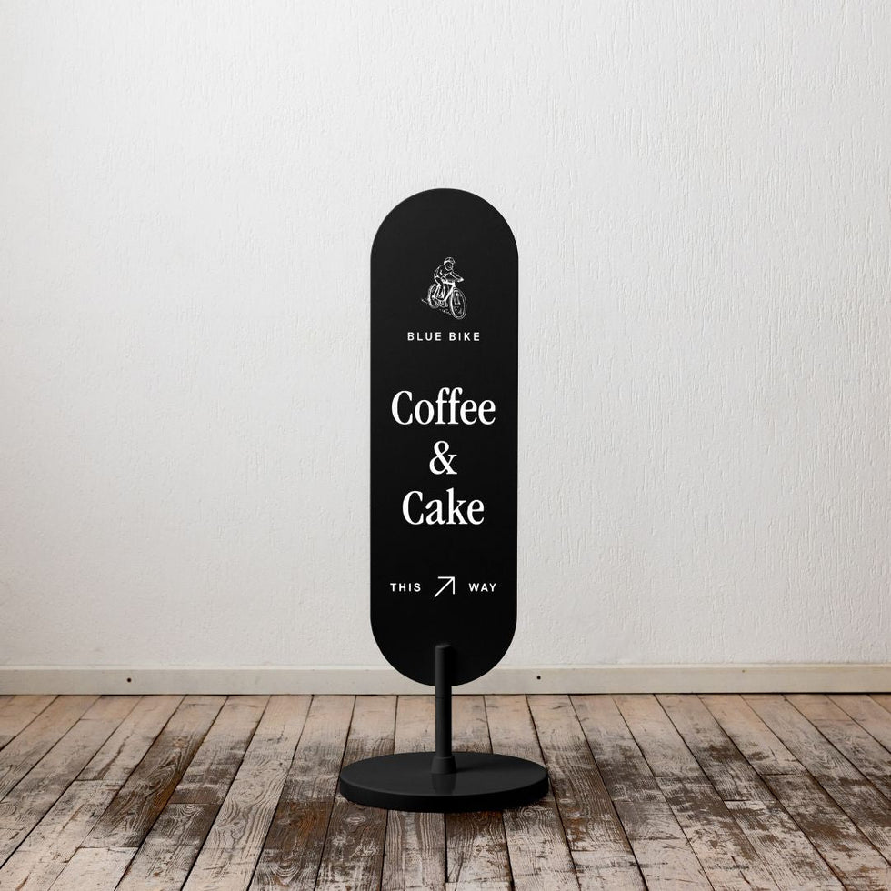 Standing Curve Sign | Free Standing Sign | George & Willy – George and ...