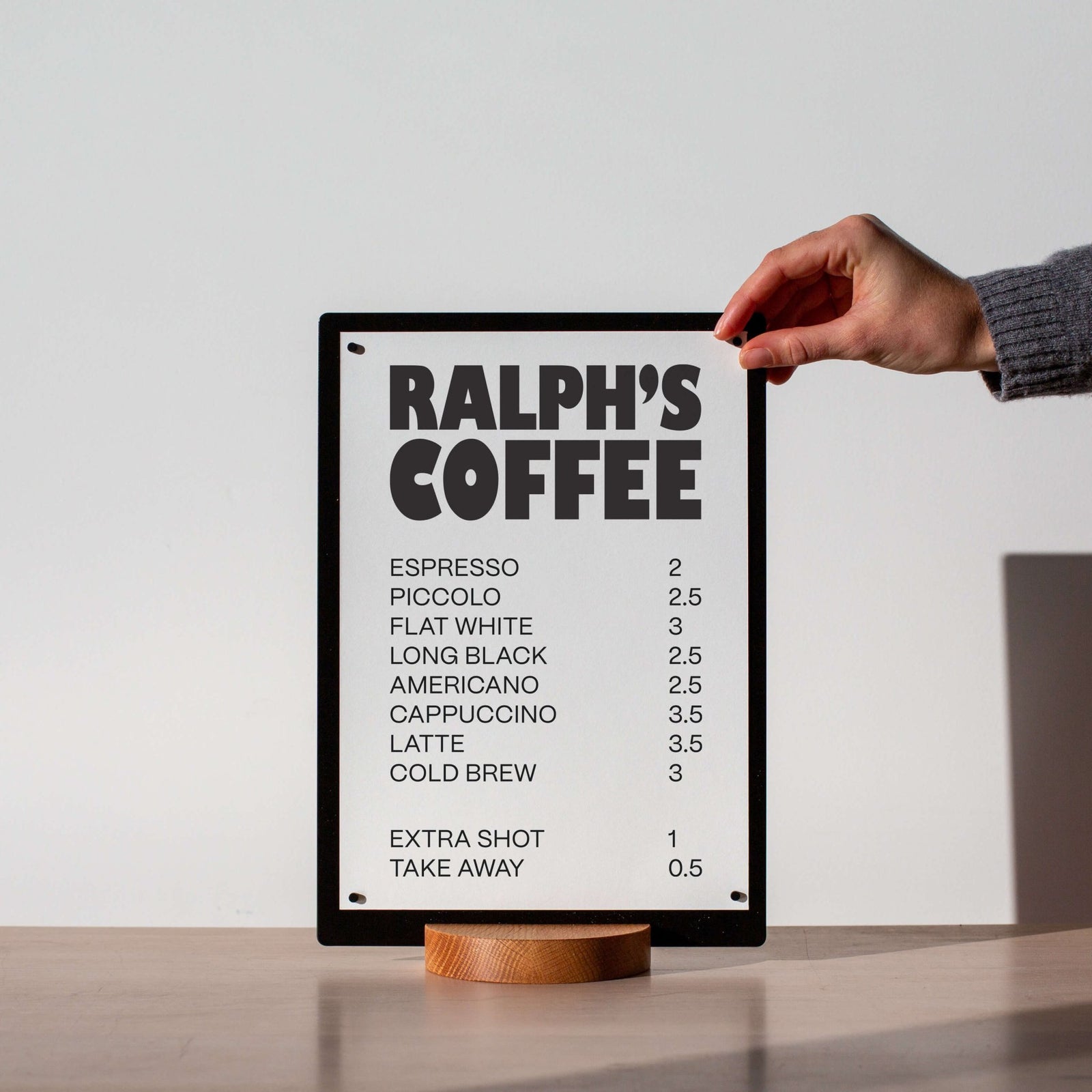 Table Talkers | Table Tents | Tabletop Sign Holder | George & Willy ...