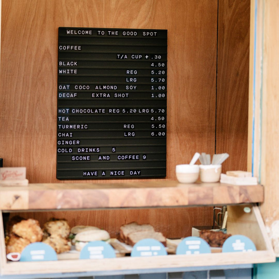 Letter Menu Board | George & Willy