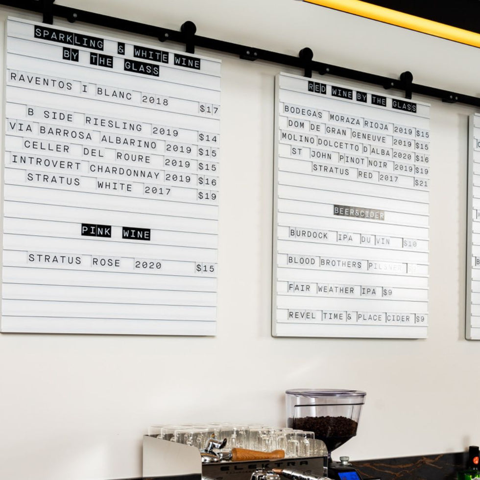 Letter Menu Board | George & Willy
